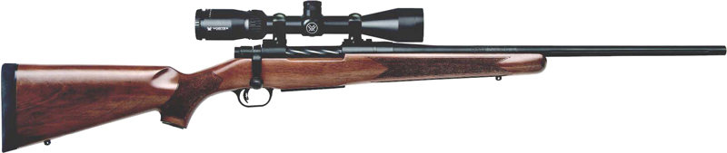 MOSSBERG PATRIOT 400 LEGEND – 20″ THREADED 3-9X40 MAT WALNUT - GunHippo